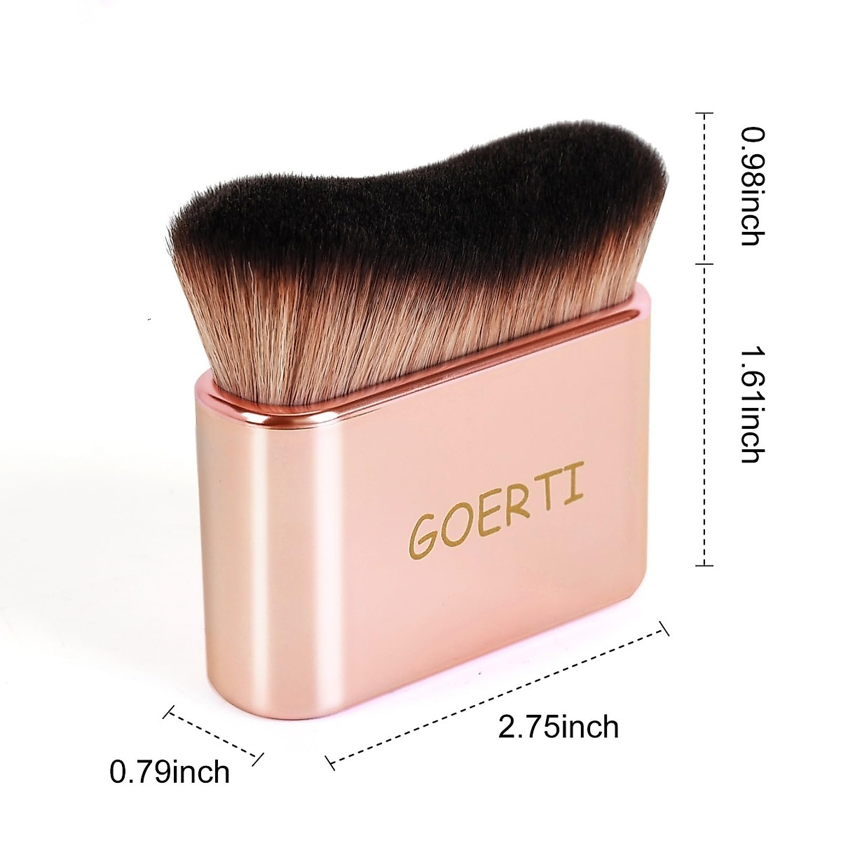 GOERTI Self Tanner Brush, Kabuki Brush for Body, Professional Body Makeup Brush for Flawless Leg Makeup, Bronzer Shimmer Glow Blend Brush, High Density Foundation Brush Makeup Brush for Cream