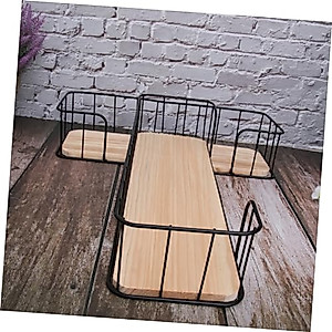 CAXUSD 2pcs Bathroom Storage Mounted Storage Shelf Home Storage Rack Bookshelf for Office Storage Stand Wall Mounted Shelves for Storage Floating Bookshelves Hanging Wall Wooden