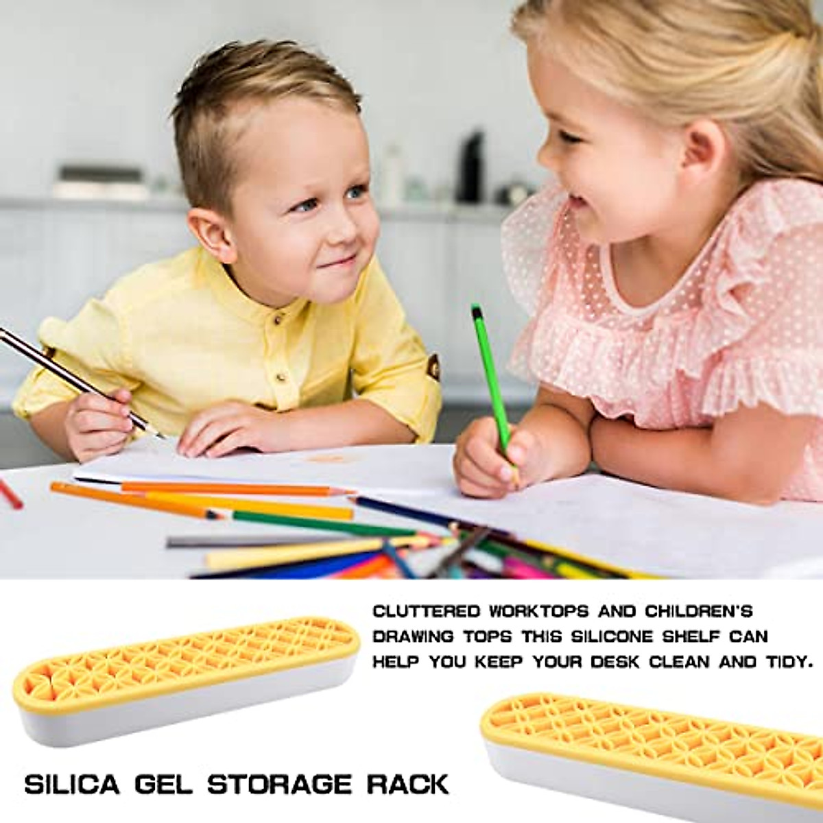 ANRONCH Silicone Makeup Brush Holder, Multi-Purpose Desktop Organizers Make up Brush Stand Holder 5D Diamond Painting Pen Holder Sewing Tool Storage Box Desktop Storage Box for Brush,Painting Brush