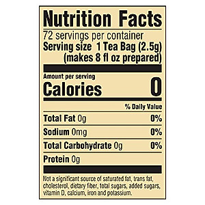 Lipton Black Tea Bags, Hot or Iced, 72 Count