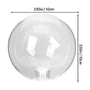 Glass Globe Lamp Shade Clear Ball Lampshade Cover Wall Sconces Chandelier Fixture Replacement Globes for Pendant Light Wall lamp