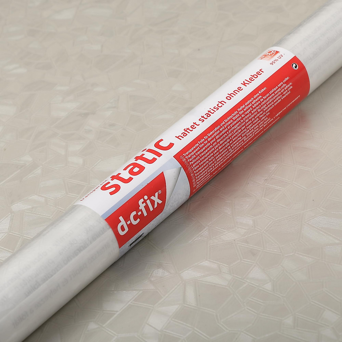 d-c-fix 346-0166 Self-Adhesive Privacy Glass Window Film, Splinter, 17" x 78" Roll