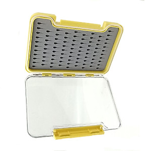 Aventik Fly Fishing Boxes Silicone Super Slim Fishing Storage Fishing Tackle Case Waterproof Best Pocket Sizes 7.36"X4.02"X0.63"/5.39"X3.74" X0.63''(1pcs-g048mt)