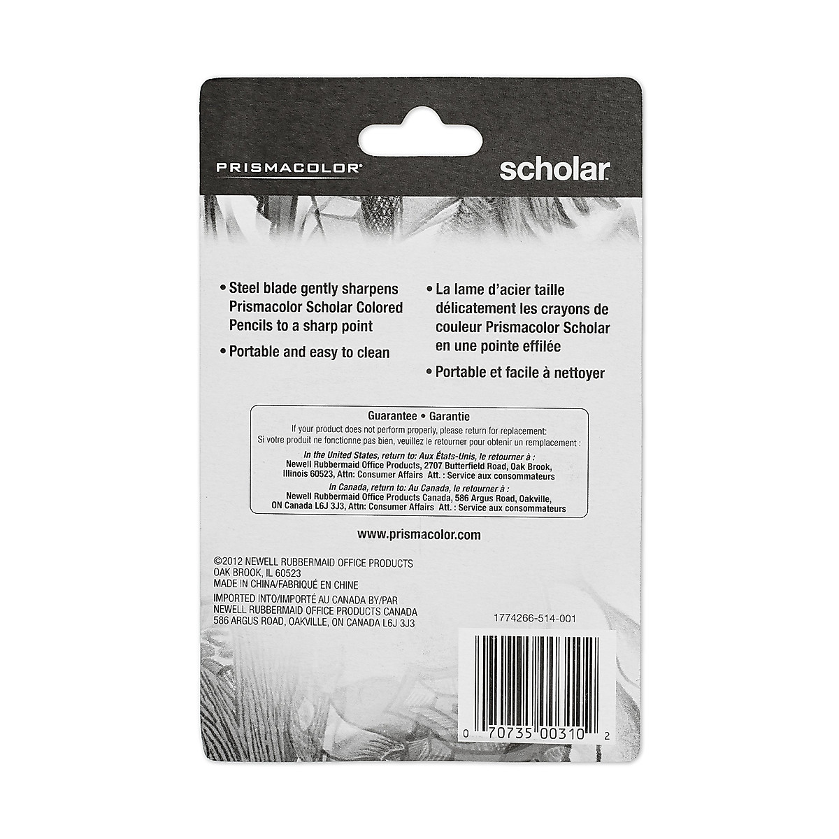 Prismacolor Scholar Pencil Sharpener, 8 Count