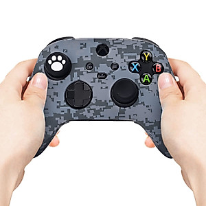 G-STORY 2PCS Camo Silicone Cover Skin for Xbox Series X Series S Controller, Anti-Alip Soft Rubber Case Protector for Xbox Series X Series S Controller with 8 Black Thumb Grip Caps