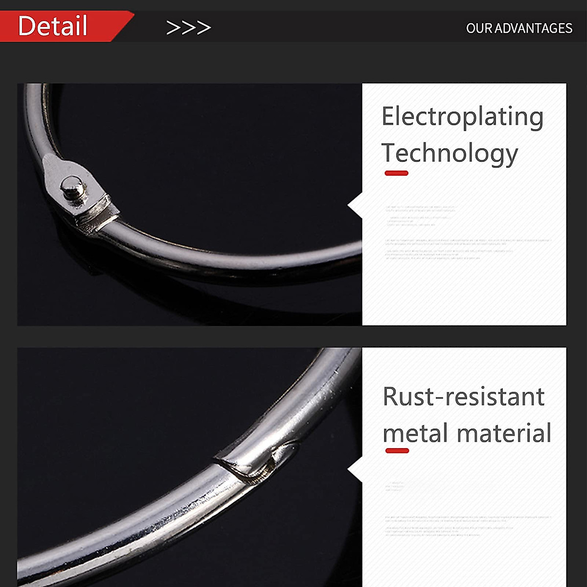 36pcs Shower Curtain Rings, 1.7" Rust-Proof Metal Round Shower Curtain Hooks for Curtains Rod, Changing Room, Windows, Home Decoration, Movable Clasp (Sliver)