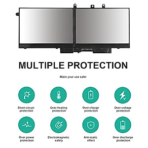 Fancy Buying 68W GJKNX Laptop Battery for Dell Latitude 5480 5580 5280 5288 5290 5488 5490 5491 5495 5590 5591 E5480 E5580 E5490 E5590 Precision 15 3520 3530 DY9NT 0DY9NT GD1JP 0GD1JP 5YHR4 451-BBZG