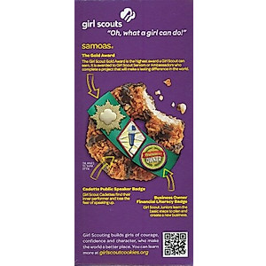 Girl Scout Samoas (Caramel deLites) Cookies, 7.5 Ounce (Pack of 4)