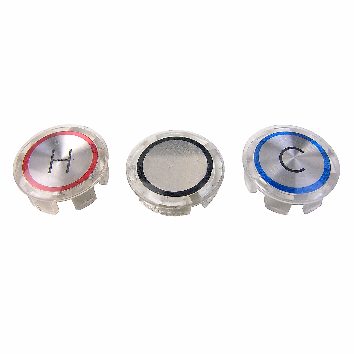 LASCO 0-6109 Hot/Cold Faucet Handle Index Buttons for Kohler Trend, Acrylic