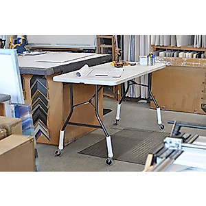 Karben RizeUp GO - Mobile Table Risers for Bent-Leg Folding Tables, Set of 4