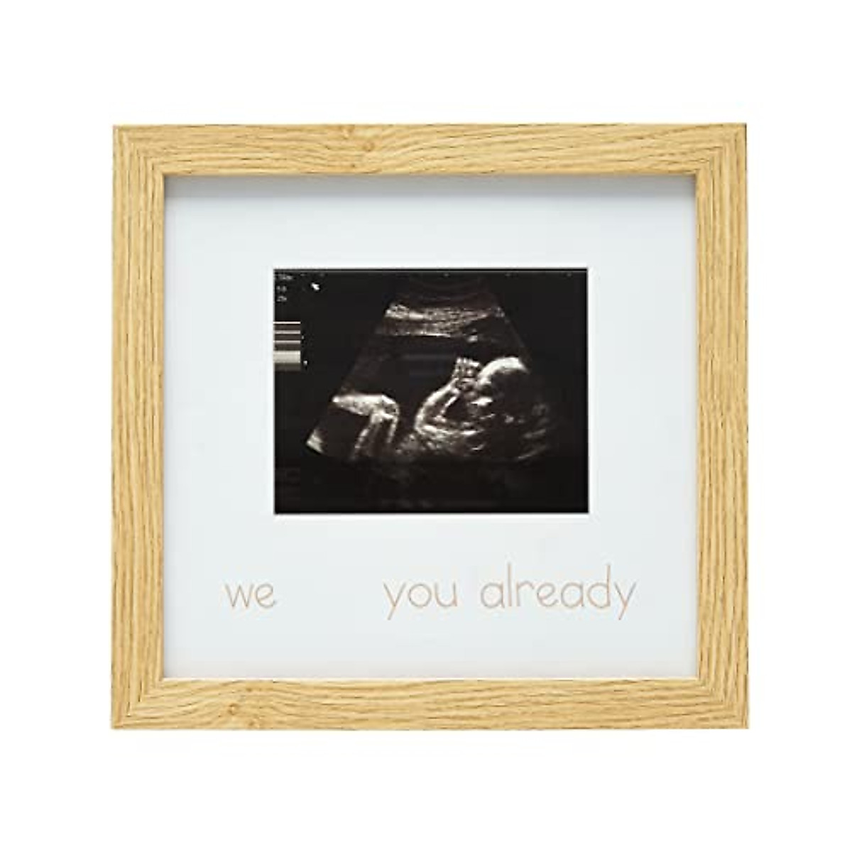 Reece Studio Thumbprint Sonogram Picture Frame, Gender Neutral Baby Keepsake Frame, Family Keepsake, With Included Ink Pad For Mom And Dad's Thumbprints