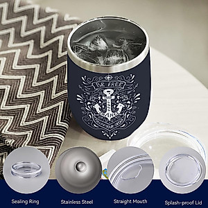 silichee 12 Oz Stainless Steel Tumbler Stanley Cup with Lid Vintage Label Reindeer Print Tshirts Insulated Tumblers Vacuum Coffee Mugs for Cold and Hot Drinks,Coffee,Wine