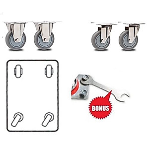 Dolly cart Folding Platform cart with 660/880 lbs Weight Capacity Push Cart Dolly Moving Platform Hand Truck Add 2 reinforcing Steel bar in it 360 Degree Swivel Wheels Loading and Storage (880lbs)