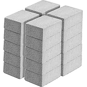 24 Pcs Pumice Stone for Cleaning, Grill Griddle Pumice Stone Brick Block Cleaner, Ecological Barbecue Griddle Cleaning Brick Pumice Stone for Removing Stains, BBQ, Rack, Flat Top Cookers, Pool, Toilet
