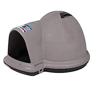 Petmate Indigo Dog House (Igloo Dog House, Made in USA with 90% Recycled Materials, All-Weather Protection Pet Shelter) for Large Dogs 50 to 90 pounds