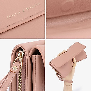 HINFKA Large Capacity Soft Multi-Layer Women'S Clutch Bag Zipper Wallet Multi-Color Simple Phone Bag Womens Wallets (Brown)