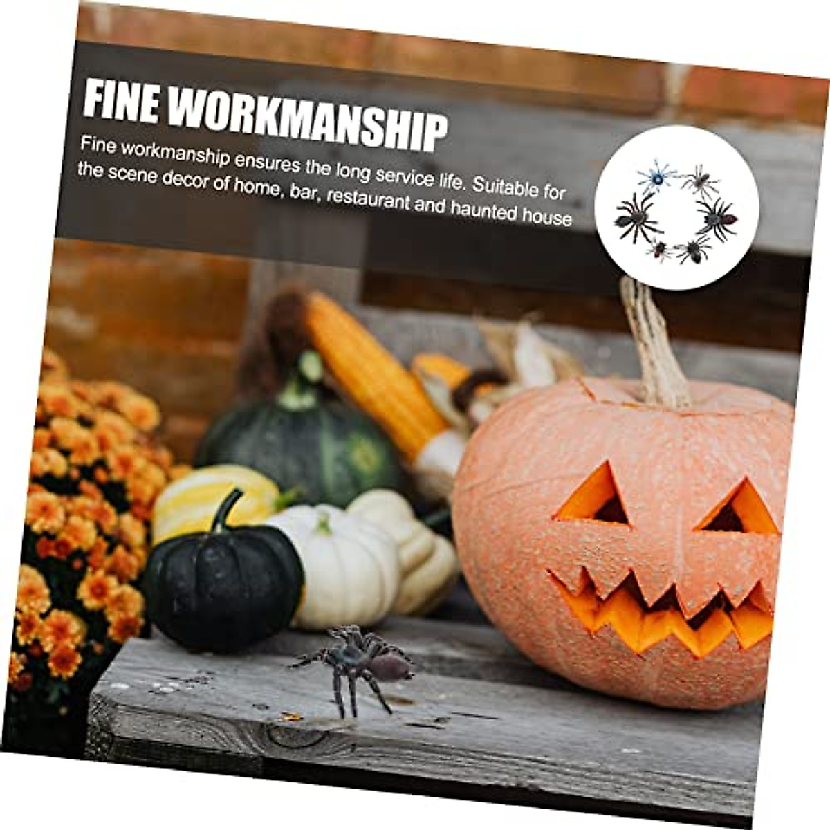 Alasum Plastic Animals Figures 28 pcs Models Decorative Scene Figures Realistic Model Party Fake Decor Creepy Prank Toys Spiders Decors Simulation Plastic Spider Prop Halloween Halloween Decor