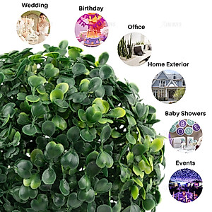 AUEAR, Artificial Boxwood Topiary Plant Balls Decorative for Table Decoration Garden Wedding Decor (7 Inch Diameter, 2 Pack)