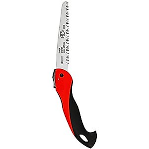 Felco Folding Saw (F 600) - Classic Tree Pruning Saw with Pull-Stroke Action, Red
