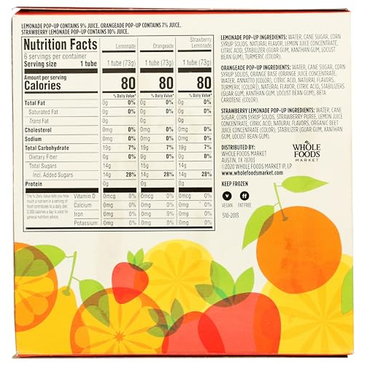 365 by Whole Foods Market, Popups Citrus 6 Count, 18 Fl Oz