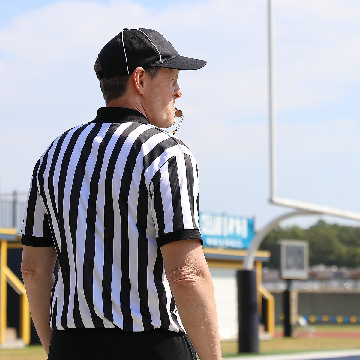 Murray Sporting Goods Collared Referee Shirt | Men’s Official Short Sleeve Pro-Style Collar Officiating Referee Shirt for Football, Basketball, Wrestling & Volleyball (Medium)