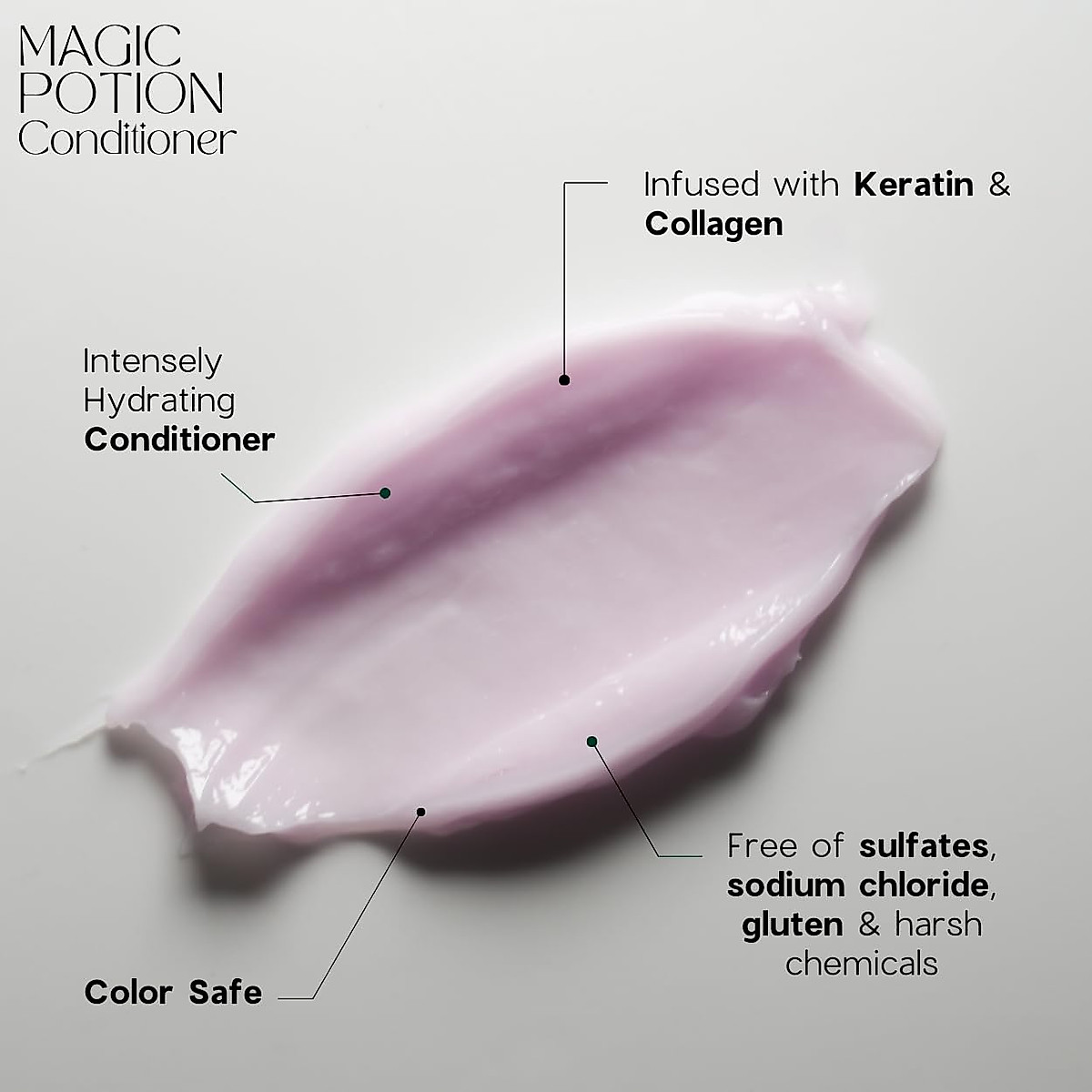 SIMPLY SMOOTH Xtend Keratin Magic Potion Conditioner Daily Conditioner Restore & Repair Dry, Damaged, Depleted Hair Hydrate & Create Soft, Healthy Hair For All Hair Types 8.5 Fl Oz