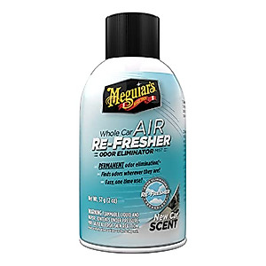 Meguiar's G16402 Whole Car Air Re-Fresher Odor Eliminator Mist, New Car Scent, 2 Fluid Ounces