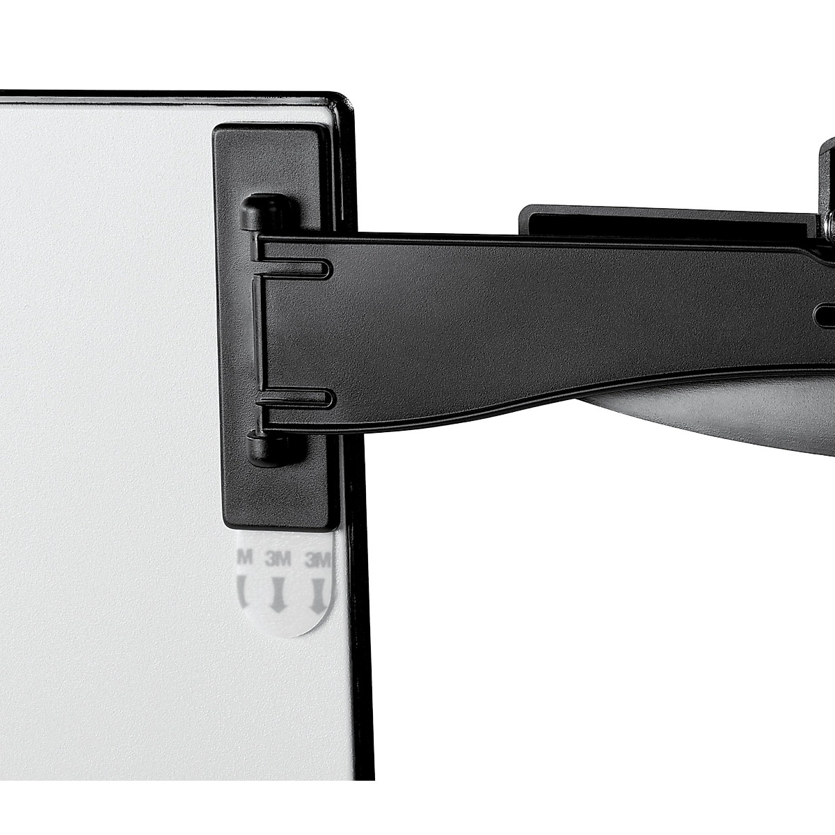 3M Monitor Mount Document Clip Copy Clip, Mounts Right or Left with Command™ Adhesive, Use on Monitors and Laptops for Easy Viewing and Reduced Clutter, Holds up to 30 Sheets, Black (DH240MB)