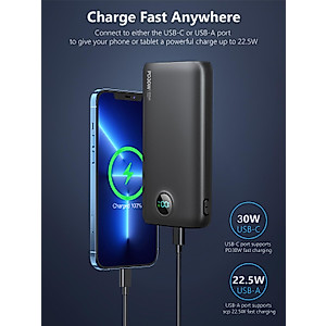 LOVELEDI Power-Bank-Portable-Charger - 40000mAh Power Bank PD 30W and QC 4.0 Quick Charging Built-in LED Display 2 USB 1Type-C Output Compatible with Most Electronic Devices on The Market