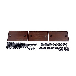 Danya B. 3-Tier Vertical Floating Staggered Industrial Rustic Pipe Shelves - Wall Mount