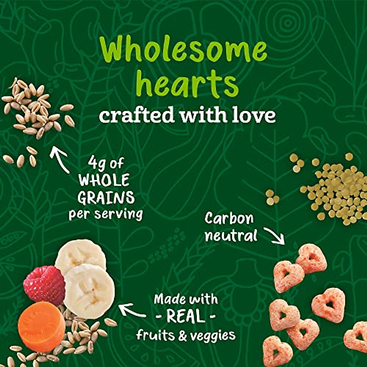 Gerber Organic Baby Food, Toddler, Plant-tastic, plantsYum Hearts, Lentil Banana Carrot Raspberry, 1.48 oz, Pack of 4