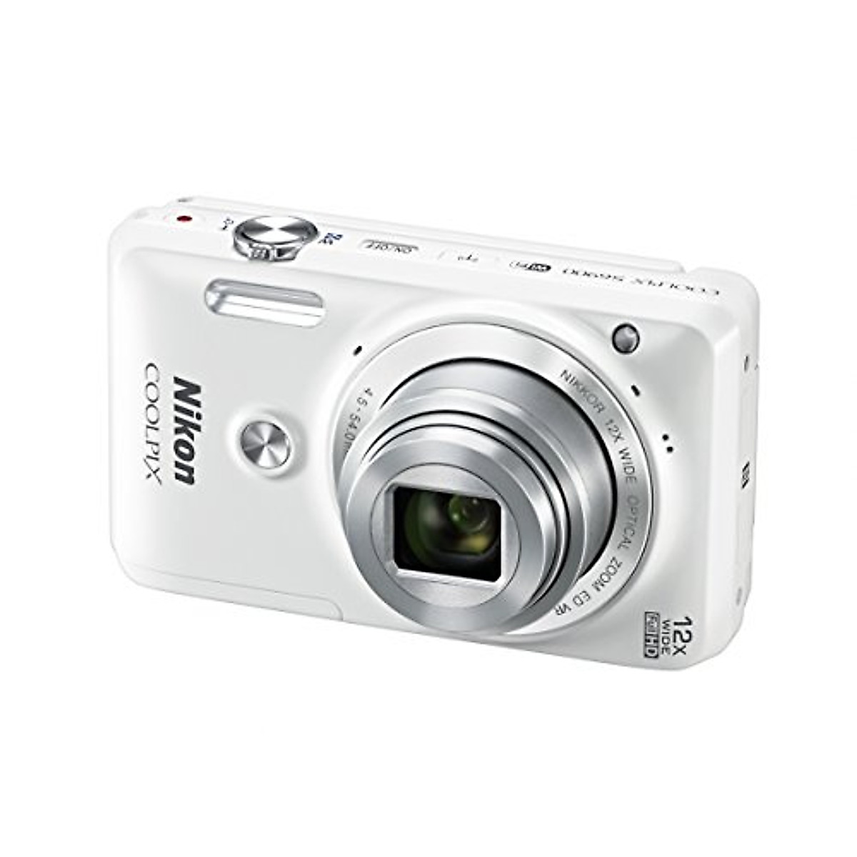 Nikon COOLPIX S6900 16MP Digital Camera with 12x Zoom, Natural White (International Version, No Warranty)