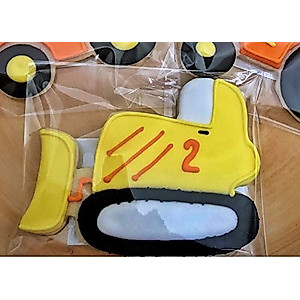 Construction Cookie Cutters 3-Pc. Set Made in USA by Ann Clark, Bulldozer, Dump Truck, Tractor