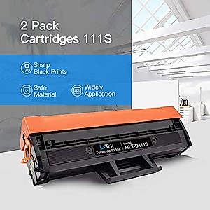 LxTek Compatible Toner Cartridge Replacement for Samsung 111S 111L MLT-D111S MLT-D111L to use with Samsung Xpress SL-M2020W M2020W SL-M2070FW M2070FW SL-M2070W M2070W Printer (2 Black, High Yield)