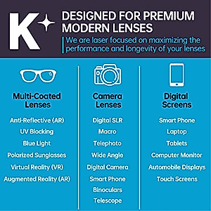 Koala Lens Cleaning Cloth | Japanese Microfiber | Glasses Cleaning Cloths | Eyeglass Lens Cleaner | Eyeglasses, Camera Lens, VR/AR Headset, and Screen Cleaning | Blue & Purple (Pack of 24)