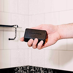 MARLOWE. No. 106 Charcoal Soap 7 oz (6 Bars) Body Bar Soap for Men, Cleansing, Purifying & Hydrating with Natural Extracts, Shea Butter, Olive Oil & Green Tea Extracts, Fresh Woodsy Scent