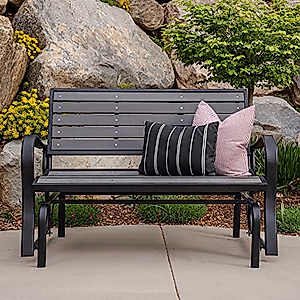 Lifetime 60276 Glider Bench, Harbor Gray