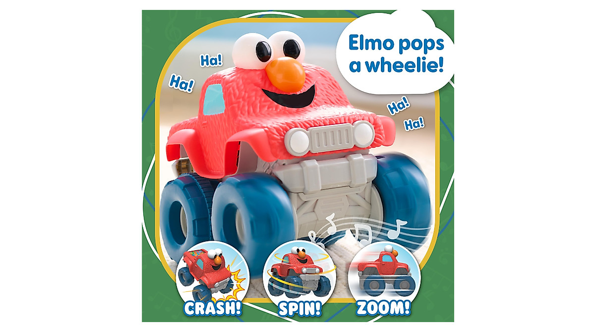 Sesame Street Giggle & Go Monster Truck Toy for Kids Age 2+ | Amazon ...