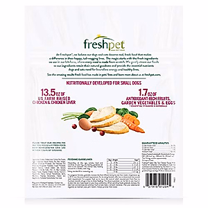 Freshpet Healthy & Natural Food for Small Dogs/Breeds, Fresh Grain Free Chicken Recipe, 1lb