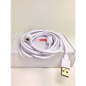 OMNIHIL 8FT-White High Speed USB Cable Compatible with Citizen America CT-S310II-U-BK CT-S310II Series POS Thermal Printer