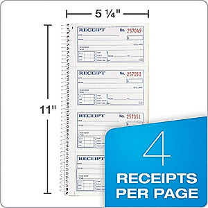 Adams Rent & Money Receipt Book | 2-Part Carbonless | 200 Sets