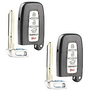 Key Fob fits Hyundai Kia Smart Keyless Entry Remote 2010 2011 2012 2013 2014 2015 (SY5HMFNA04), Set of 2