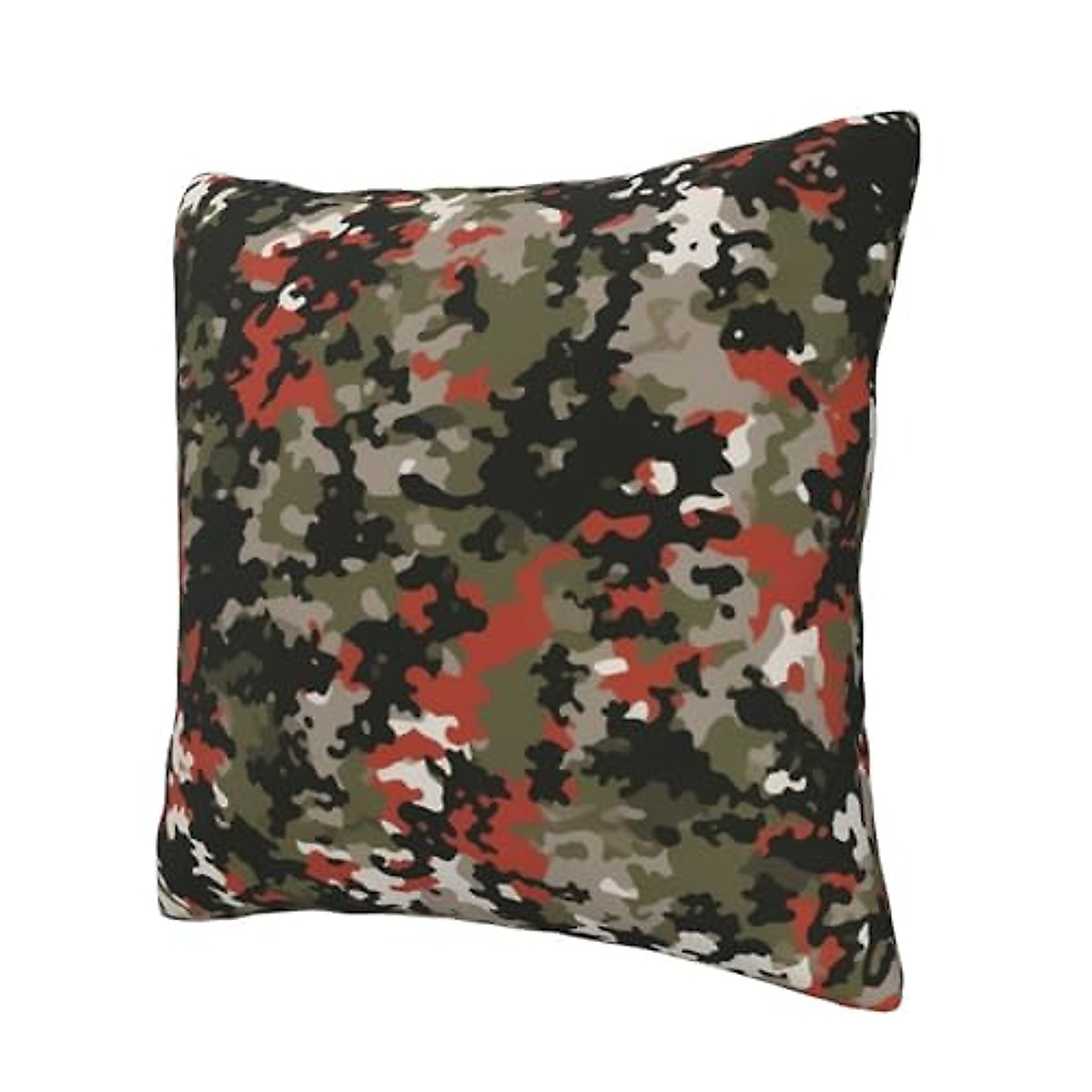 RLDOBOFE Camo Print Throw Pillow Covers Decorative Pillow Cover Square Cushion Cases Soft Cushion Cover Throw Sofa Pillow Case for Home Decor Living Room Bed Couch Car 18"x18"