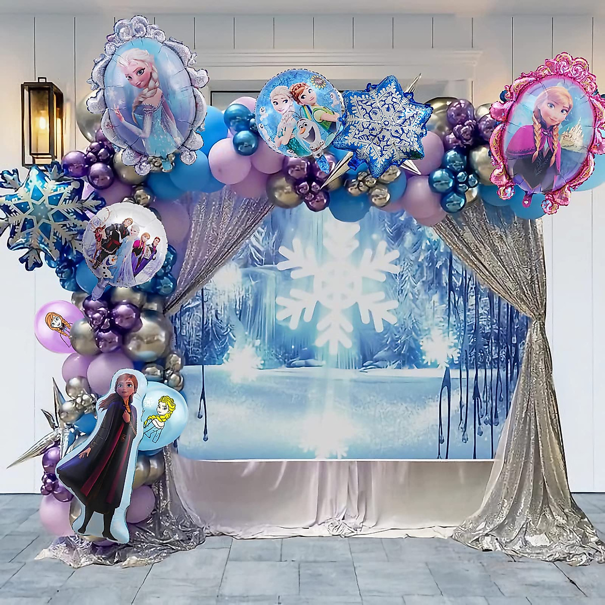 20Pcs Frozen Party Balloons Frozen Themed Birthday Party Foil Balloons Latex Balloons Frozen party Decoration