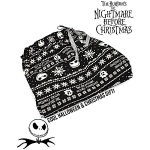 Disney Nightmare Before Christmas Lounge pants Jack Skellington Mens Pyjama Bottoms X-Large Black