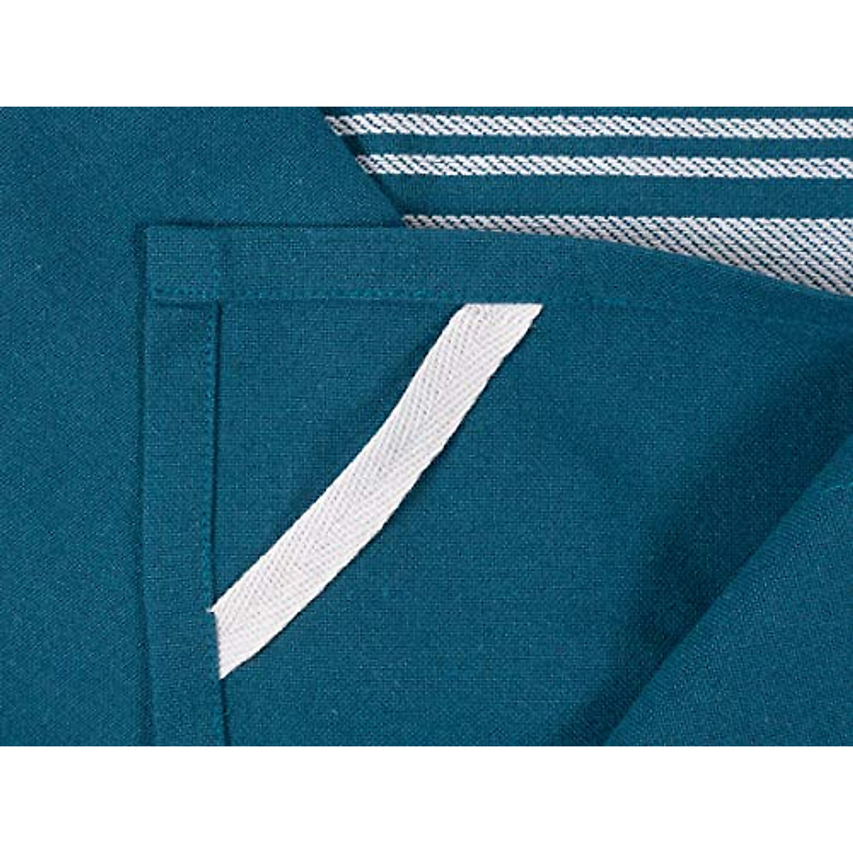 KAF Home Soho Kitchen Dish Towel Set of 10 | 18 x 28 Inch Tea Towels | Soft and Absorbent Mixed Set of Flat Towels (Teal)