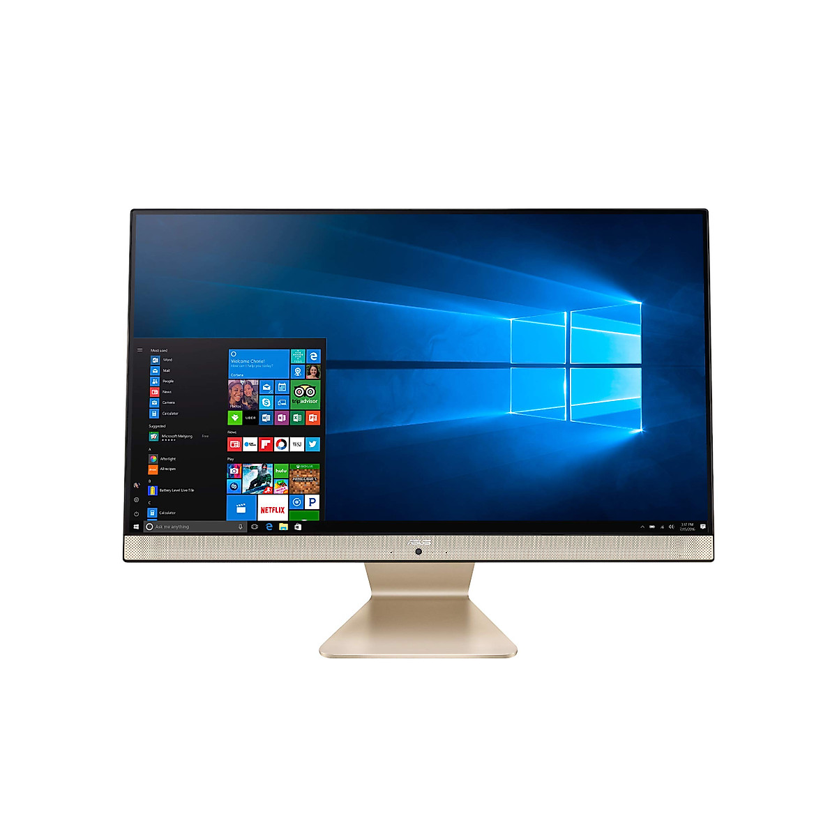 ASUS AiO All-in-One Desktop PC, 23.8” FHD Anti-glare Display, Intel Pentium Gold 7505 Processor, 8GB DDR4 RAM, 256GB PCIe SSD, Windows 10 Home, Kensington Lock, V241EA-ES001