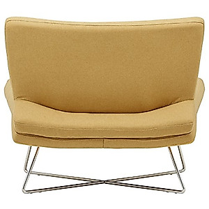 Amazon Brand – Rivet Farr Lotus Accent Chair, 39.8"W, Canary