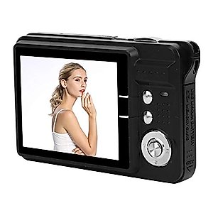 Digital Camera 8X Zoom Card Digital Camera 18 Mp 2.7in LCD Display Maximum Support 32gb Memory Card Built-in Microphone Selfie Camera for Boys and Girls(Black)