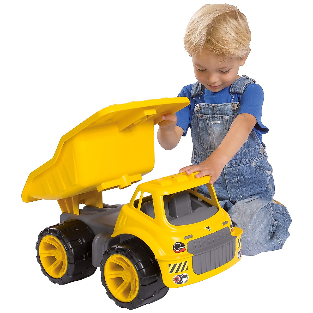 Smoby: Big Power Worker Maxi Truck, Ride on, Load Capacity up to 55 Pounds, Tires are Made of Soft Material, Box Tilts for Easy Unload, For Ages 3 and up